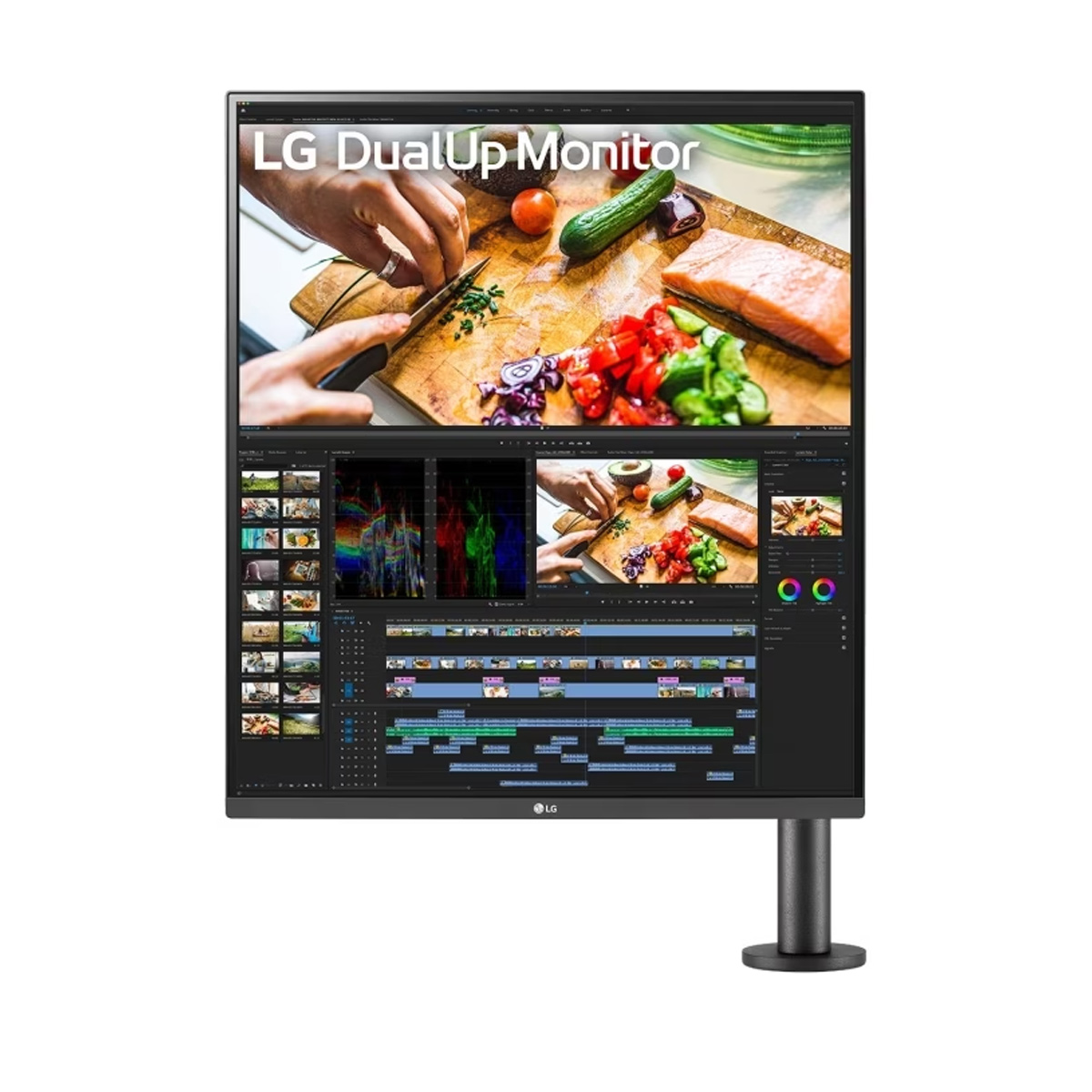 28" LG SDQHD (2560 x 2880) Nano IPS DualUp Monitor with Ergo Stand ...