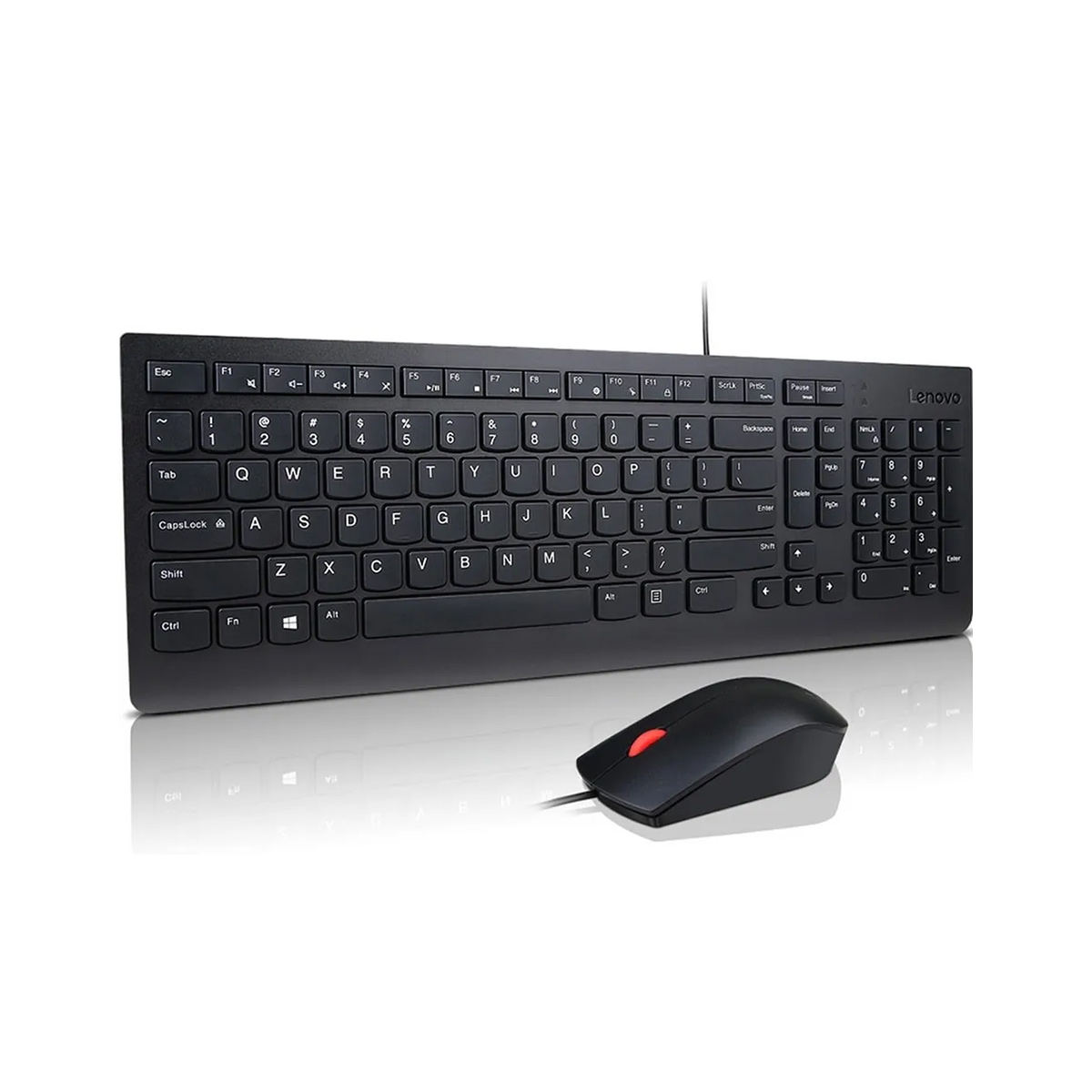 Lenovo Keyboard and Mouse Combo USB QWERTY US English - Black - Tachyon ...
