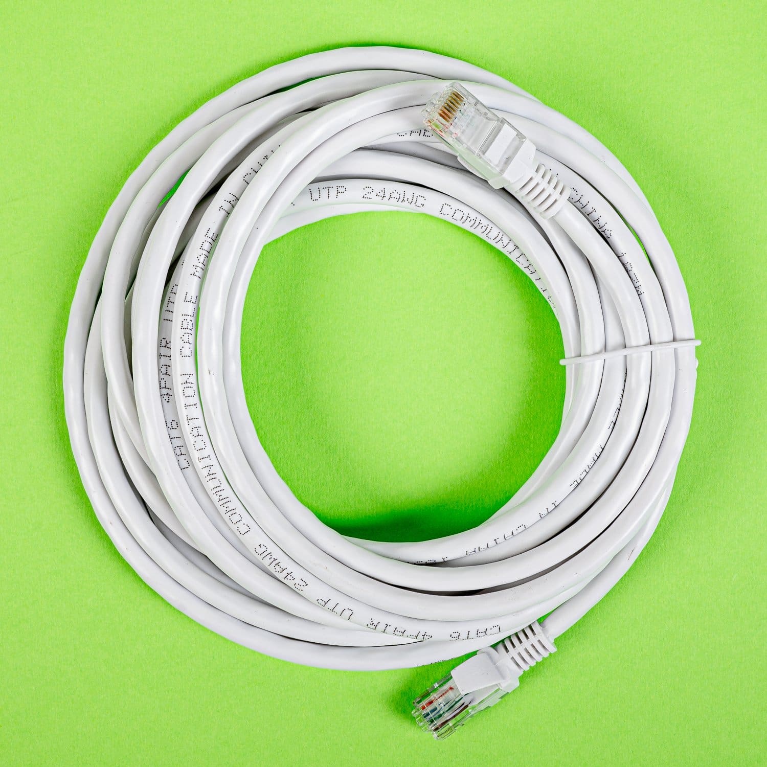 Gizzu Cat6 UTP Fly Lead Ethernet Network Cable 5m – White - Tachyon Tech